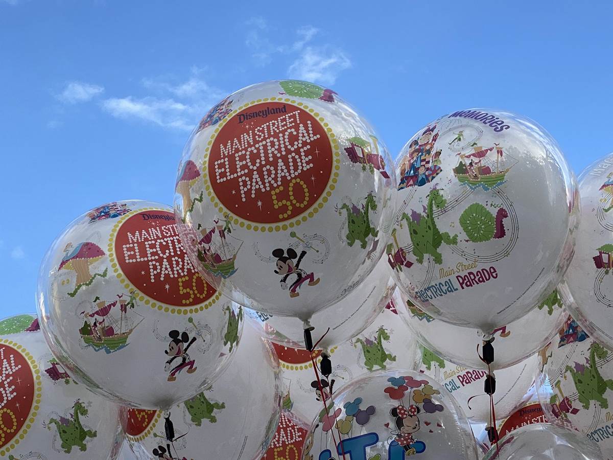 Main Street Electrical Parade 50th Anniversary Balloons Now Available ...