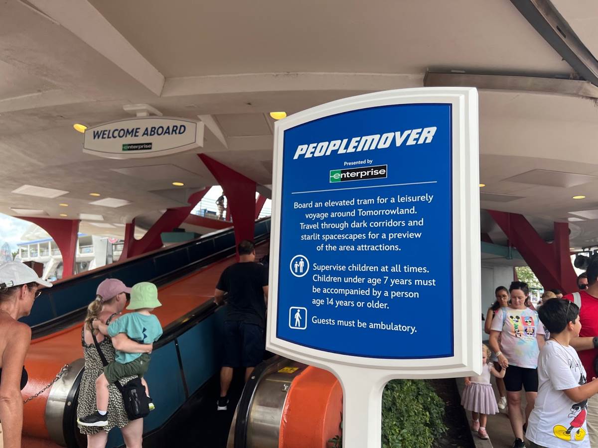 Photos: Tomorrowland Transit Authority PeopleMover Gets New Signage at ...