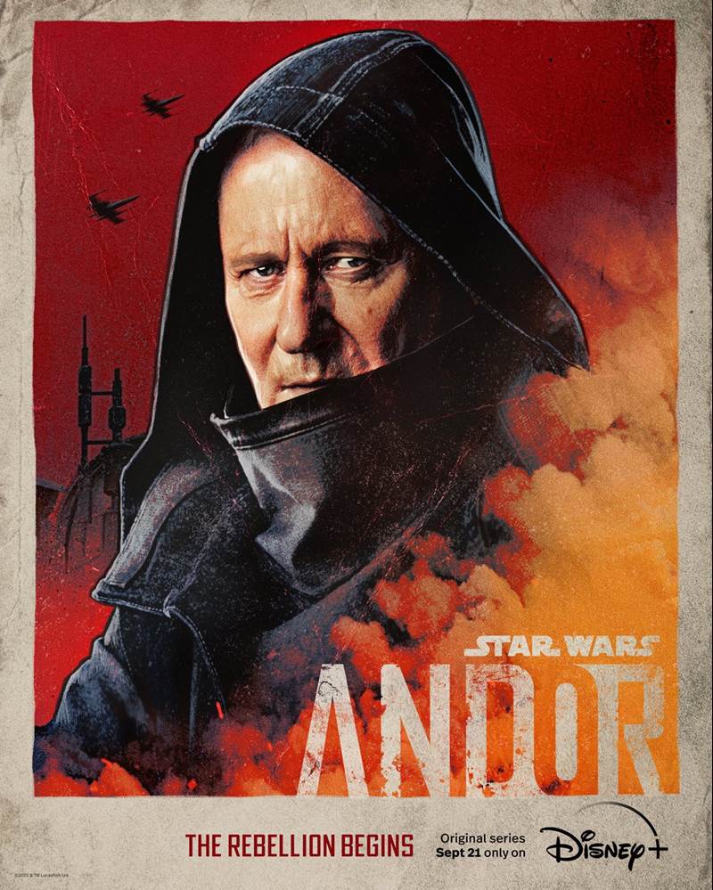 New “Star Wars: Andor” Character Posters Released Featuring Bix Caleen, Syril Karn and Maarva ...