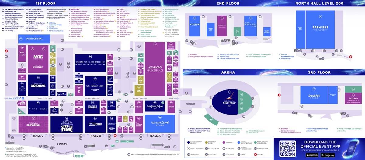 Official D23 Expo 2022 Map and Guide Released - LaughingPlace.com