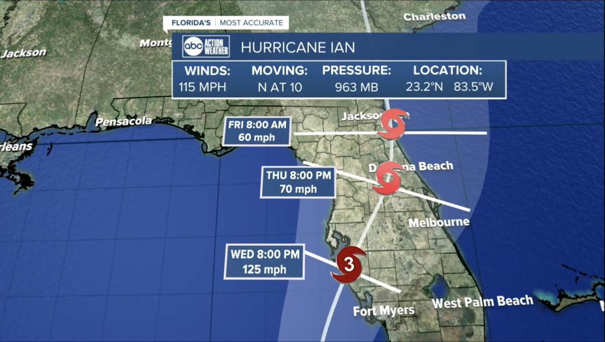 Walt Disney World And Region Under Hurricane Warning as Ian Approaches ...