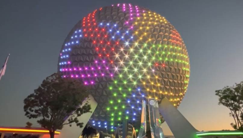 Video - Spaceship Earth Illuminates for a Special 40th Anniversary ...