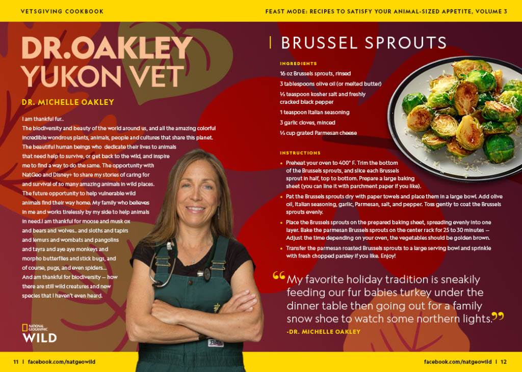 Exclusive First Look at Nat Geo WILD’s 2022 Vetsgiving Cookbook ...