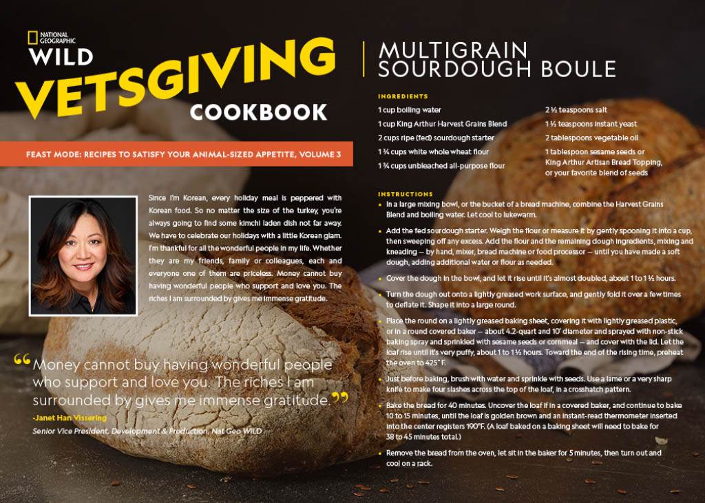 Exclusive First Look at Nat Geo WILD’s 2022 Vetsgiving Cookbook ...