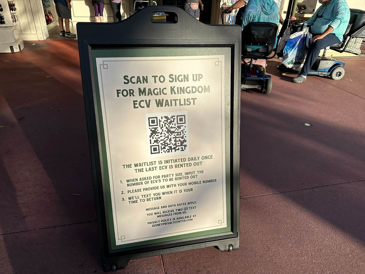 Walt Disney World Introduces Digital Waitlists For ECV Rentals ...