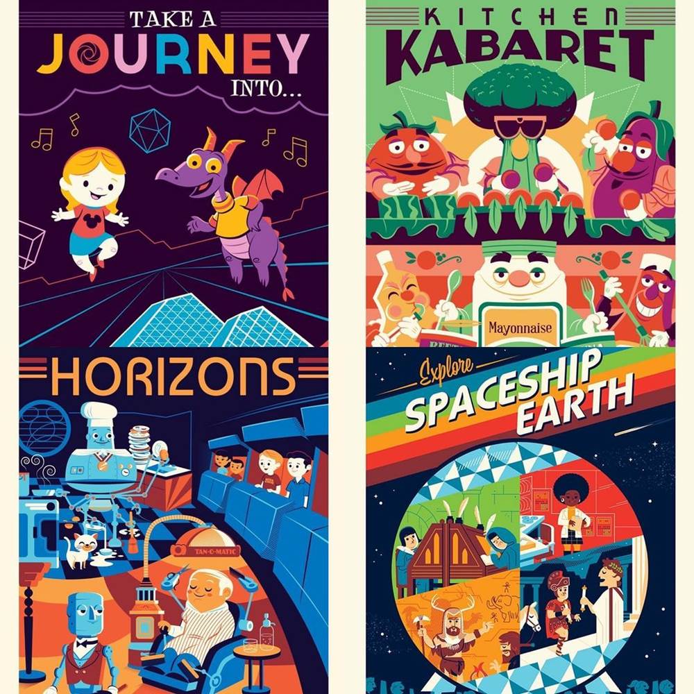 Artist Dave Perillo Previews Gran Fiesta Tour Art for the EPCOT ...