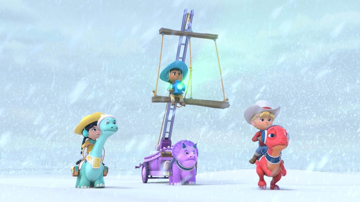 "Dino Ranch" Exclusive Clip - Deaf Baby Parasaur Introduced in "Luna ...