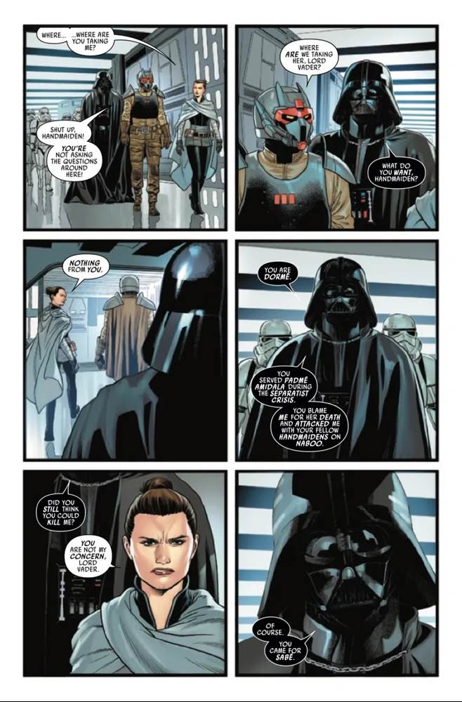 Comic Review - The Dark Lord Battles Padmé's Handmaidens (Again) in ...