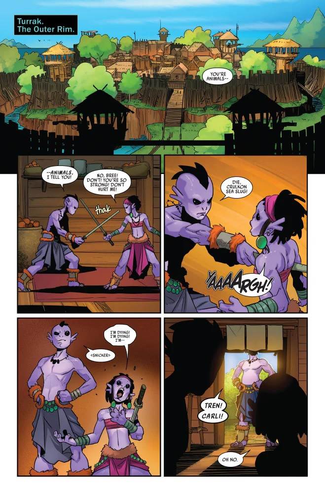 Comic Review - The Jedi Master Tries to Avert a War Between the Scalvi ...