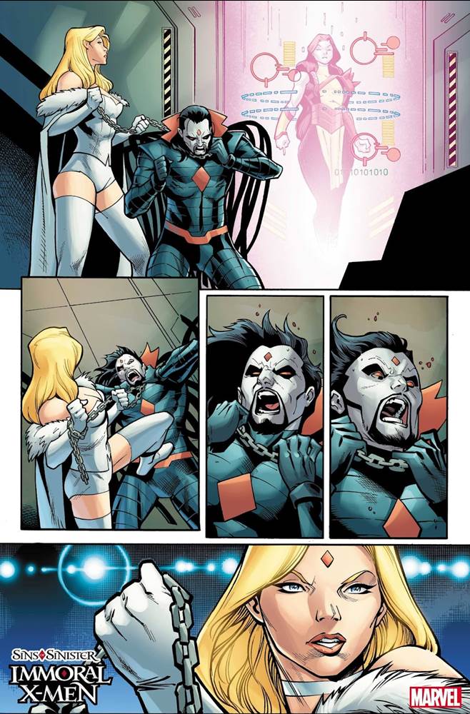Emma Frost Faces Off with Mister Sinister in First Look at "Immoral X-Men #1" - LaughingPlace.com