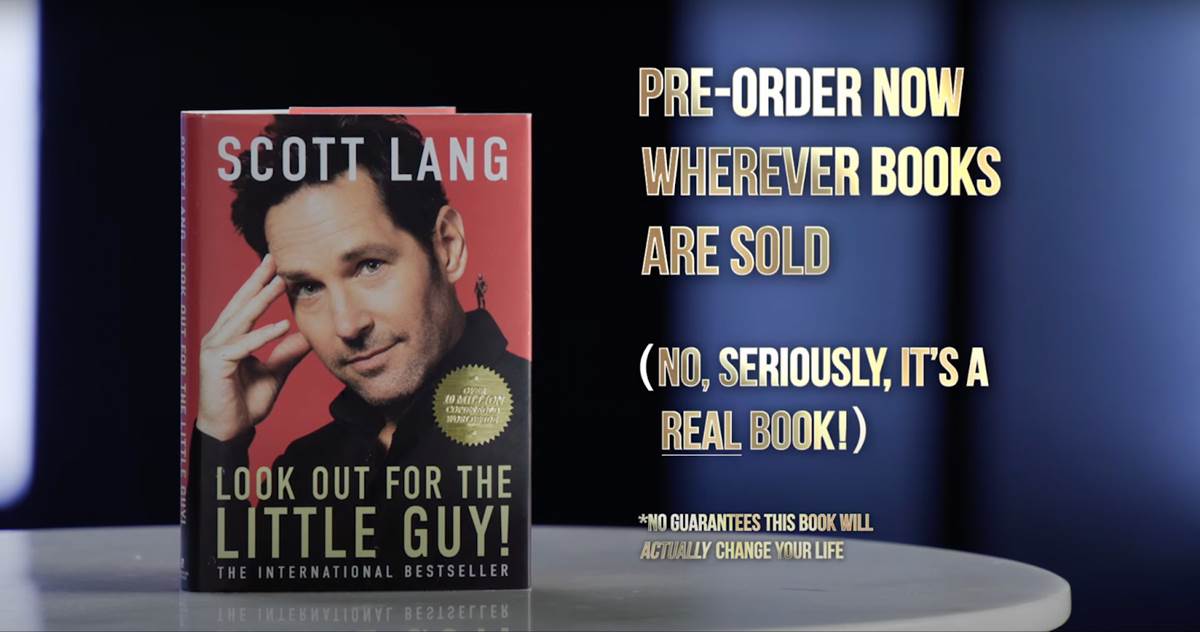 "Look Out for the Little Guy" 100% Real Autobiography of Scott Lang Coming This September ...