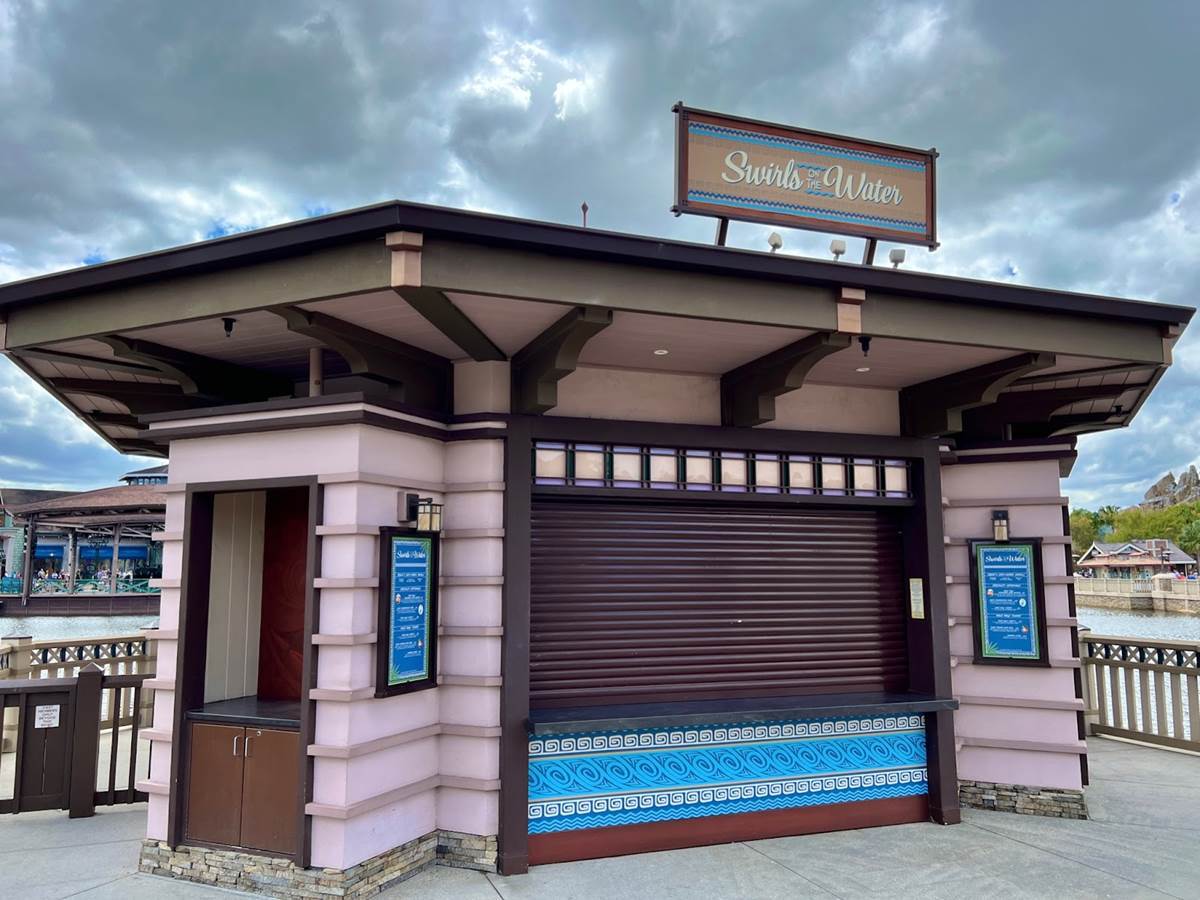 Photos: New Signage for Swirls on the Water Installed at Disney Springs ...