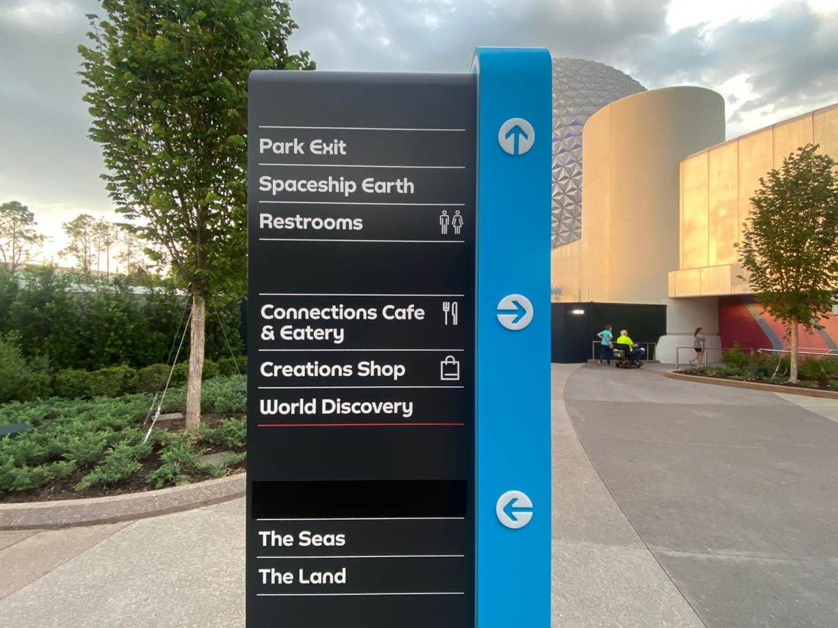 Photos: New World Celebration Directional Signage Appears at EPCOT ...
