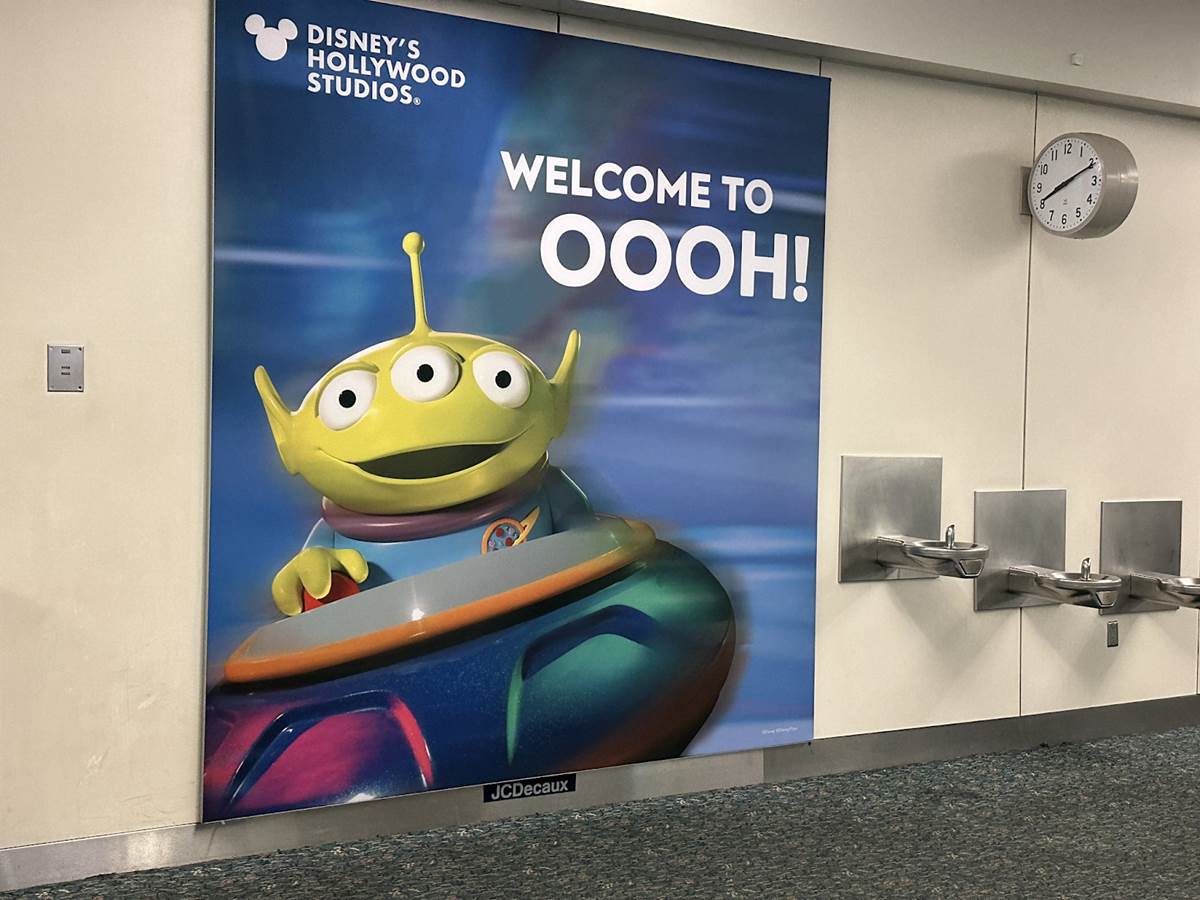 Photos: Updated Walt Disney World Advertisements at MCO Magic of Disney ...