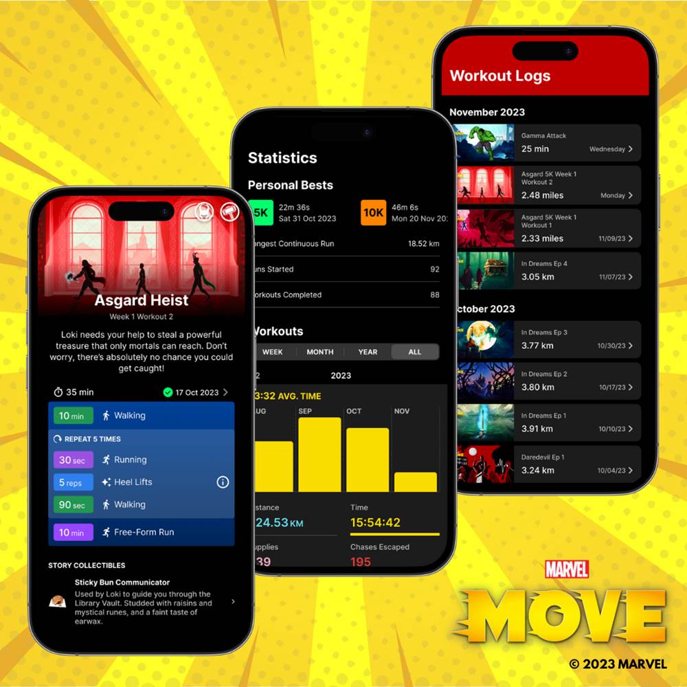 Six to Start and Marvel Will Launch Global Marvel Move Mobile Fitness ...