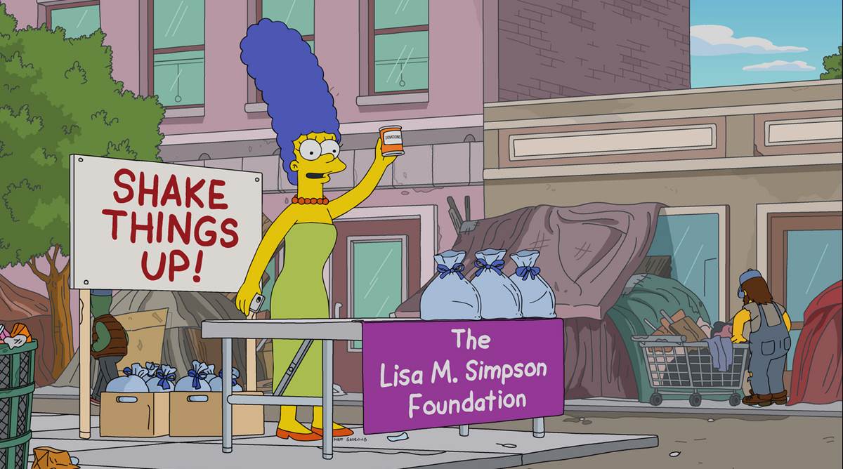 TV Review / Recap: Marge and Lisa Start a Charity for the Homeless in "The Simpsons" - "Write ...