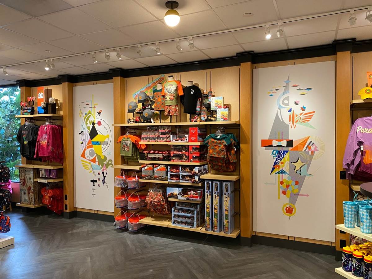 Photos: Reimagined Pixar Place Hotel Lobby and Gift Shop Revealed to ...