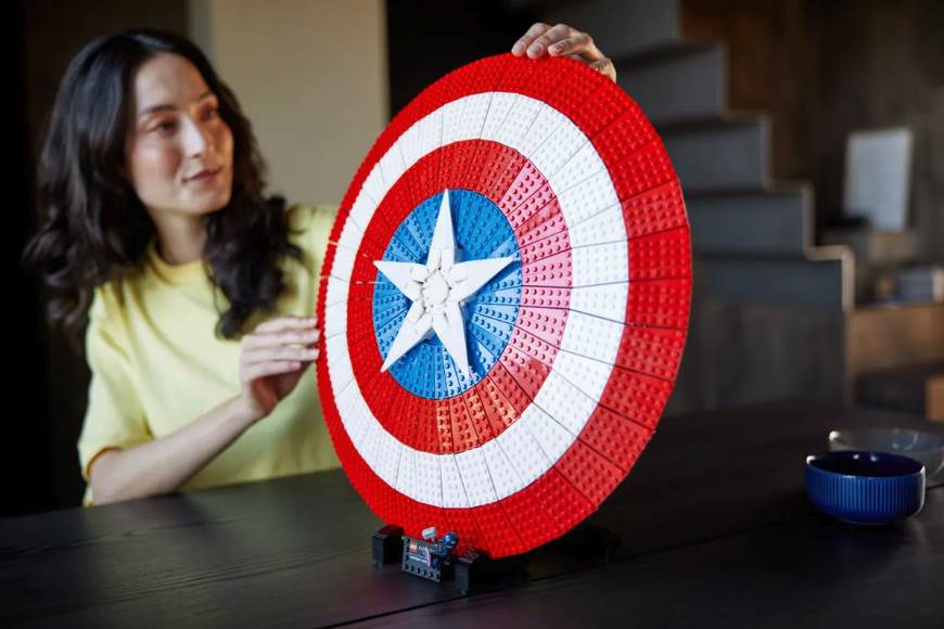 New LEGO Captain America Shield Available for Pre-Order - LaughingPlace.com