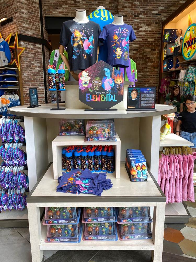 Photos: "Elemental" Merchandise Arrives at Downtown Disney's World of ...