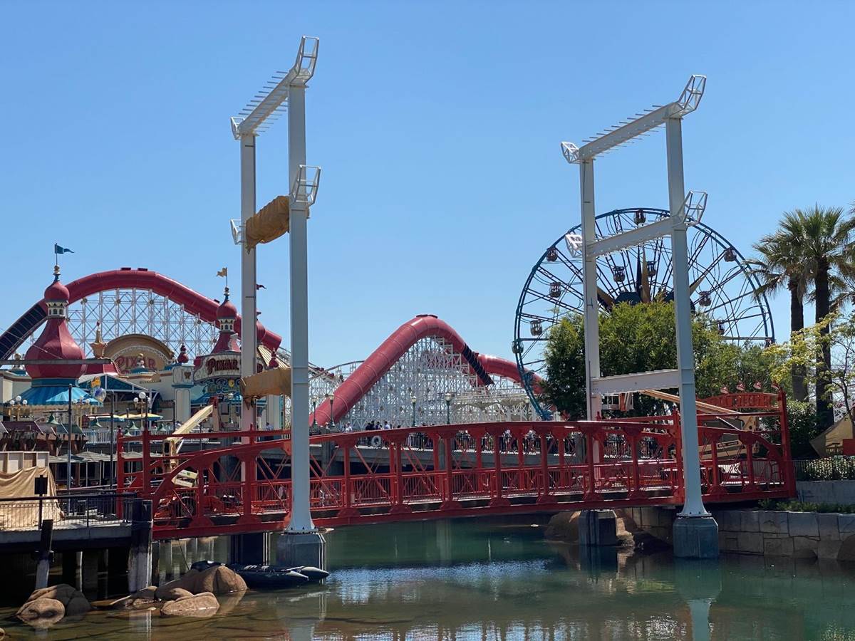 Photos: Work Continues on San Fransokyo Square Bridge at Disney ...