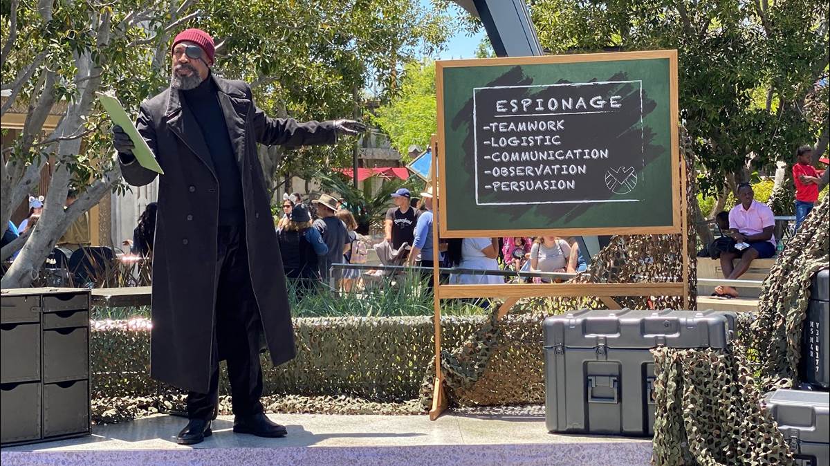 Photos/Video: Nick Fury Arrives In Avengers Campus With Special ...