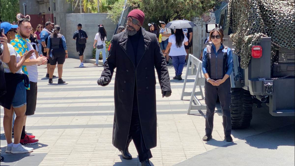 Photos/Video: Nick Fury Arrives In Avengers Campus With Special ...