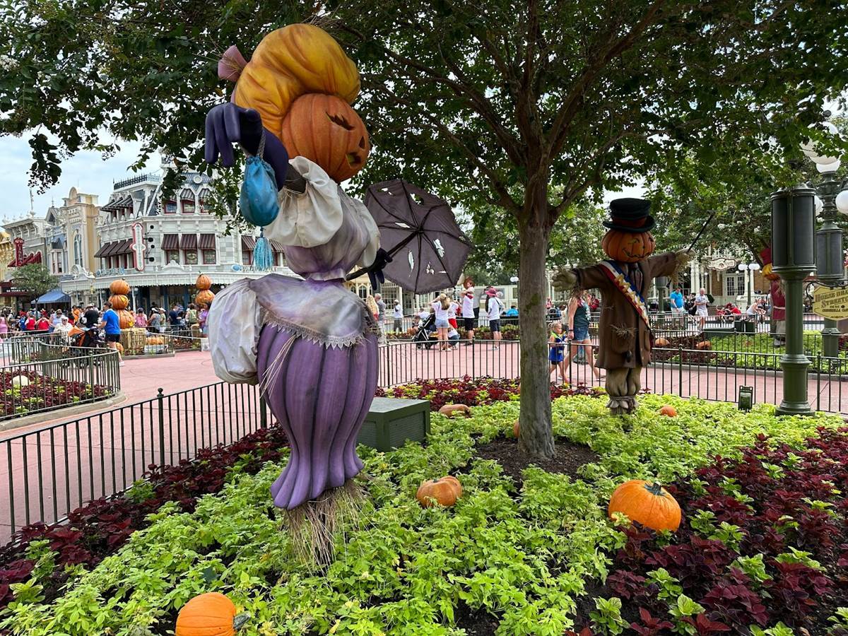 Photos: Fall Decorations Pop Up in Magic Kingdom - LaughingPlace.com