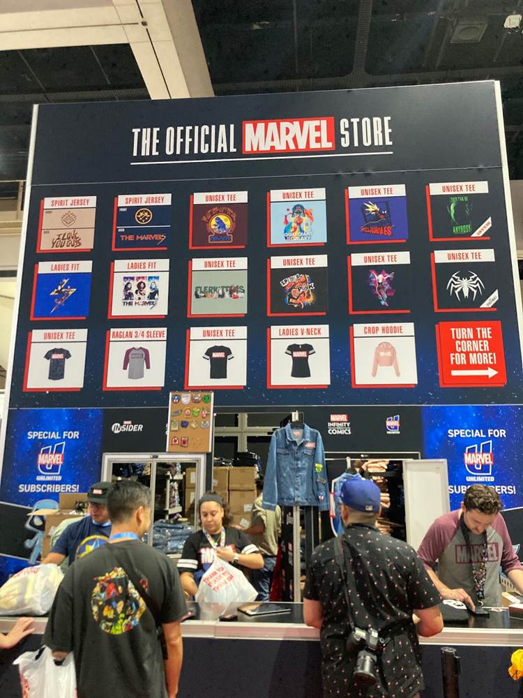Photos – Marvel Costumes, Art and Merchandise on Display at San Diego ...