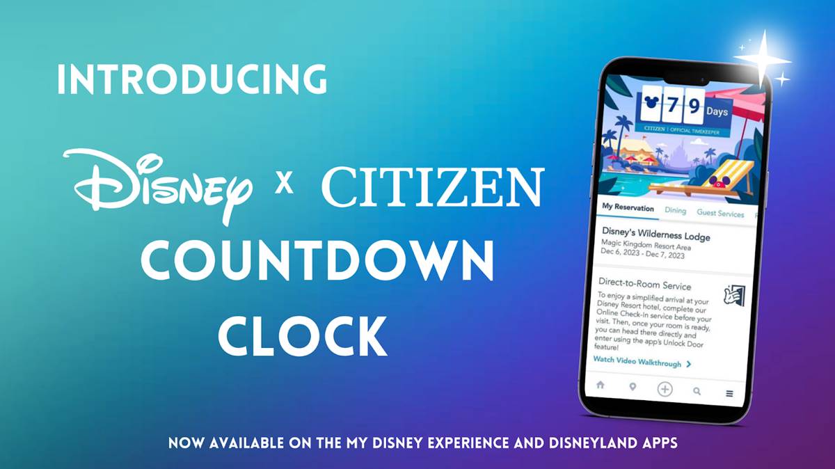 New Disney X Citizen Countdown Clock Built Into Disneyland and My ...