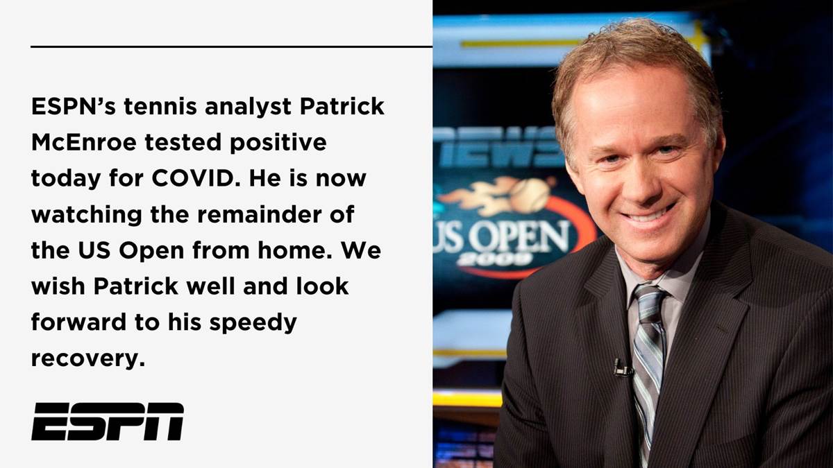 Patrick McEnroe Contracts COVID, Will Miss Remainder of ESPN’s US Open ...