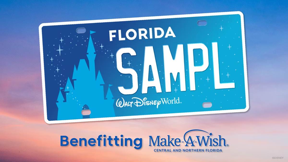 Walt Disney World Debuts New Specialty License Plate For Florida ...