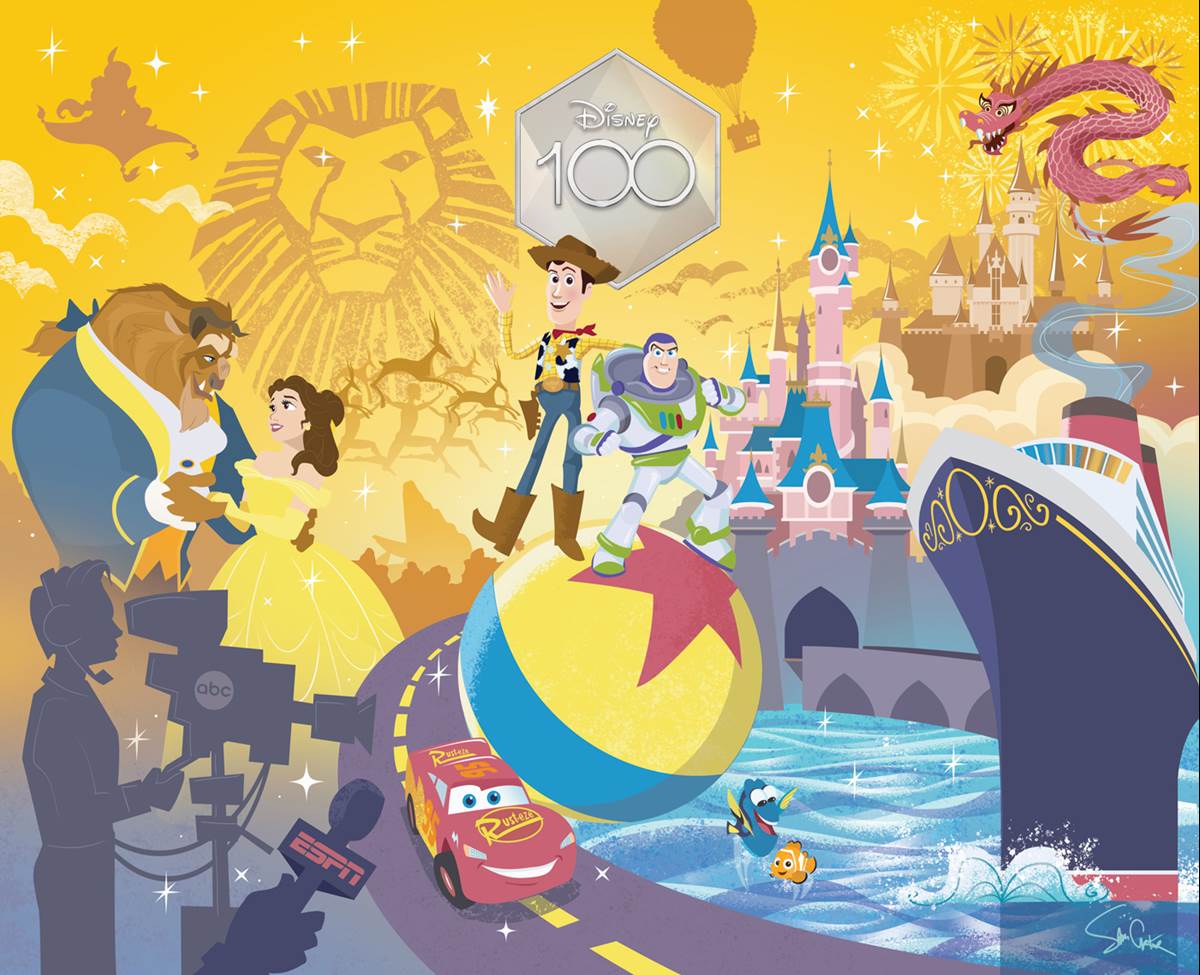 “Disney by the Eras” Artwork All in Celebration of Disney100 ...