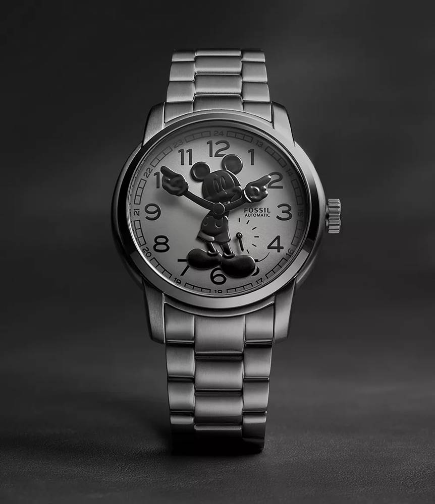Disney100: Fossil Previews Mickey Mouse Watches, Leather Goods, Jewelry