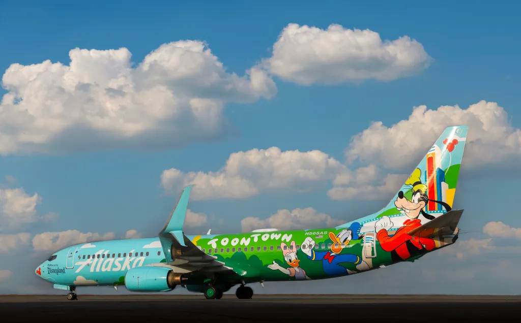 Alaska Airlines Debuts New Mickey's Toontown Themed Livery ...