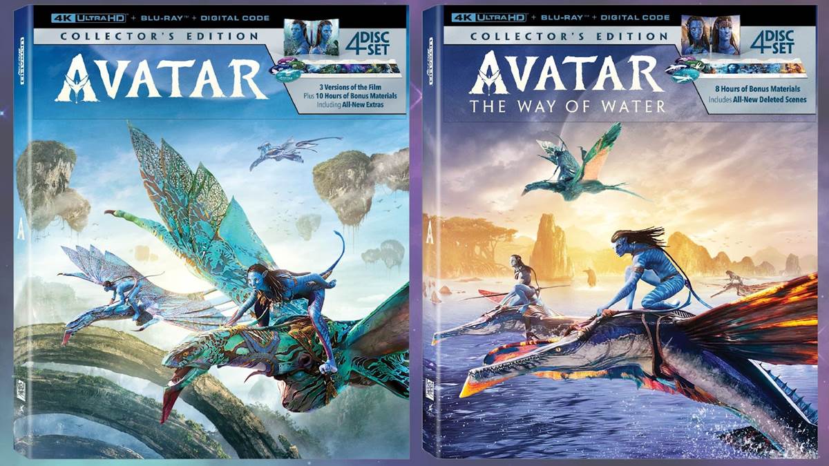 4K/Blu-Ray: "Avatar" and "Avatar: The Way of Water" Collectors Editions ...