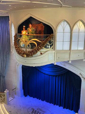 The Disney Wish Grand Hall Looks Festive This Holiday Season ...