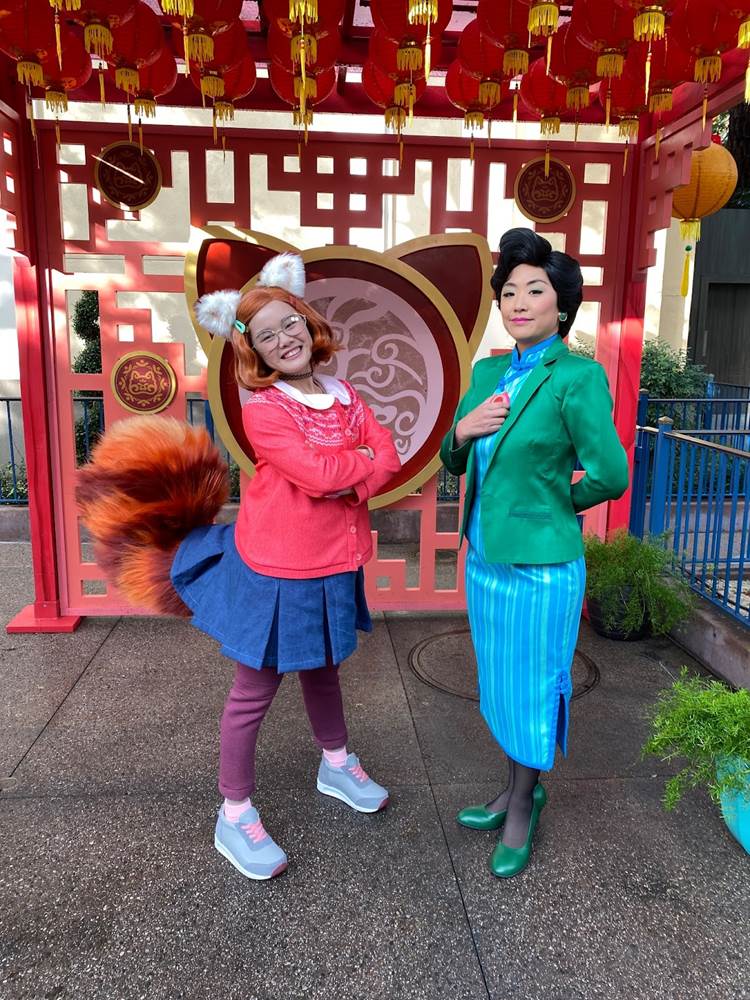 All The Good Fortune Of The New Lunar New Year "Turning Red" Meet & Greet at Disney California ...