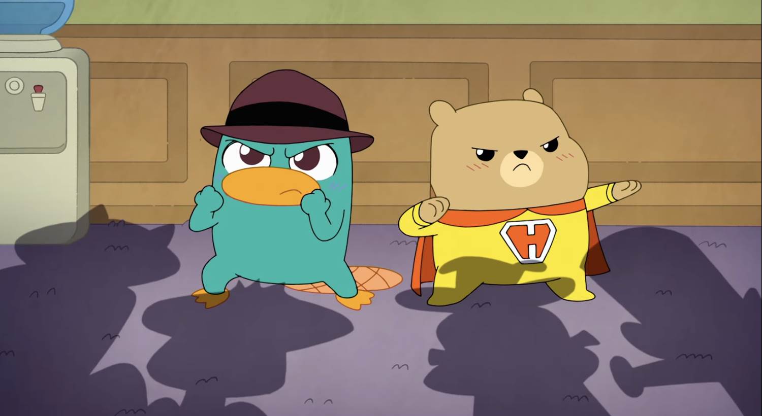 Perry And Hamster Take On The Villains From Their Respective Series In ...