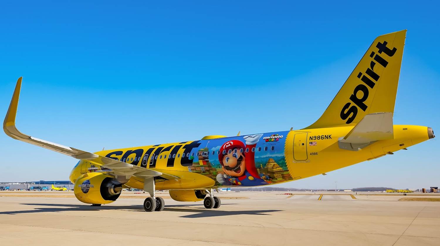 Spirit Airlines Debuts New Super Nintendo World Aircraft Wrap ...