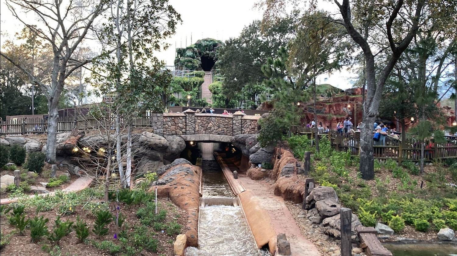 Water Flowing In Flume Of Highly-Anticipated Tiana's Bayou Adventure ...