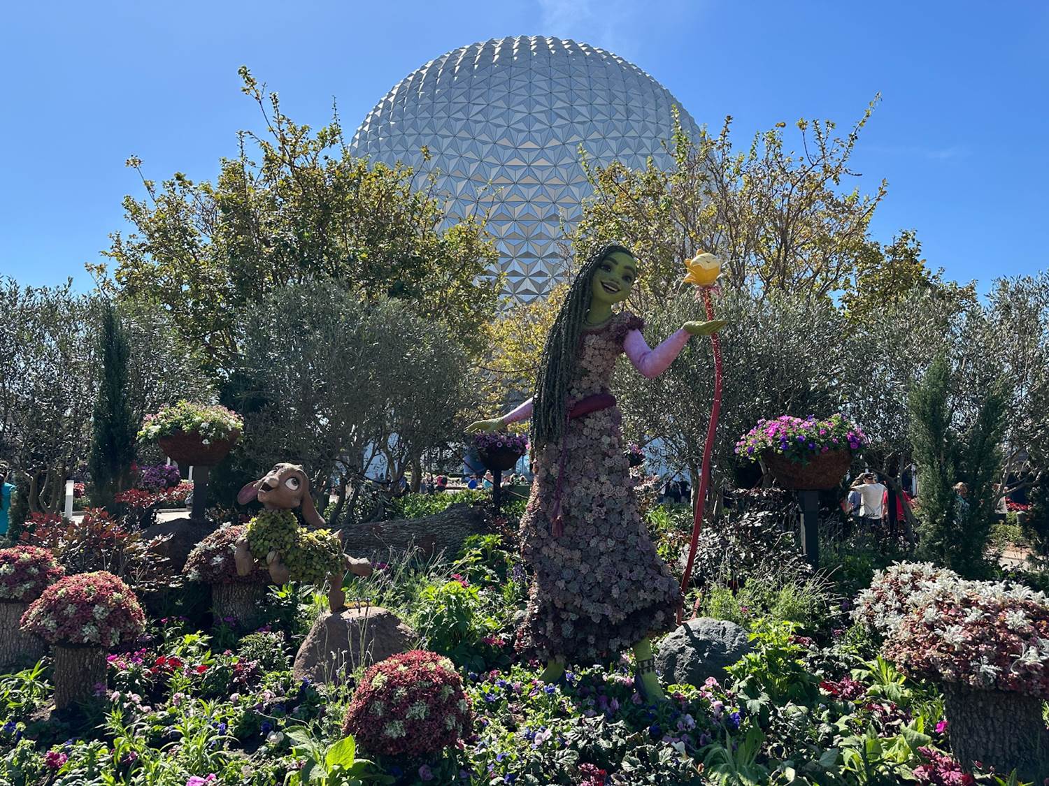 “Wish” Topiary on Display Ahead of the EPCOT International Flower ...
