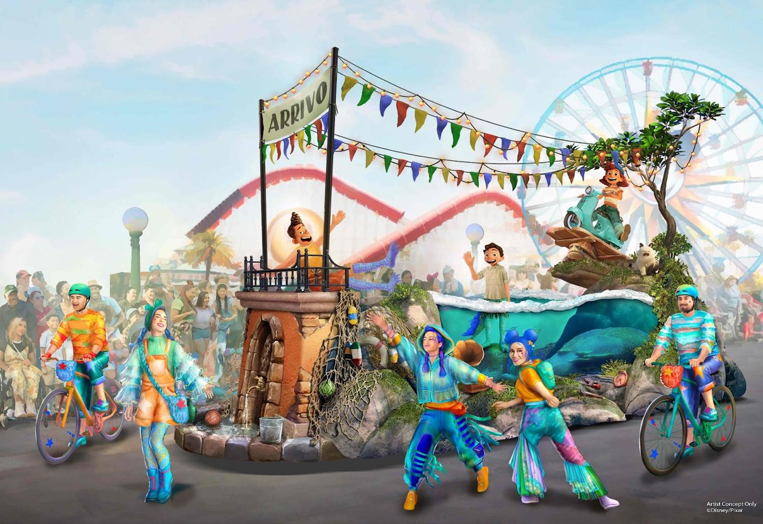 New Concept Art Reveals “Soul” and “Luca” Floats for New Pixar Fest ...