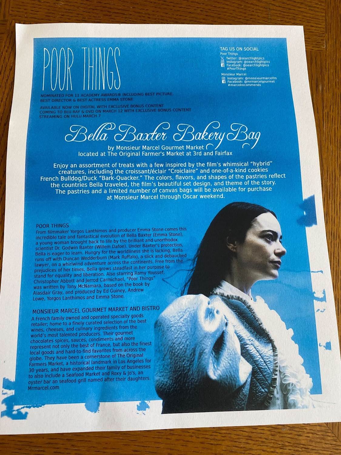 Photos: Searchlight Pictures Sends Out "Bella Baxter Bakery Bag" In ...