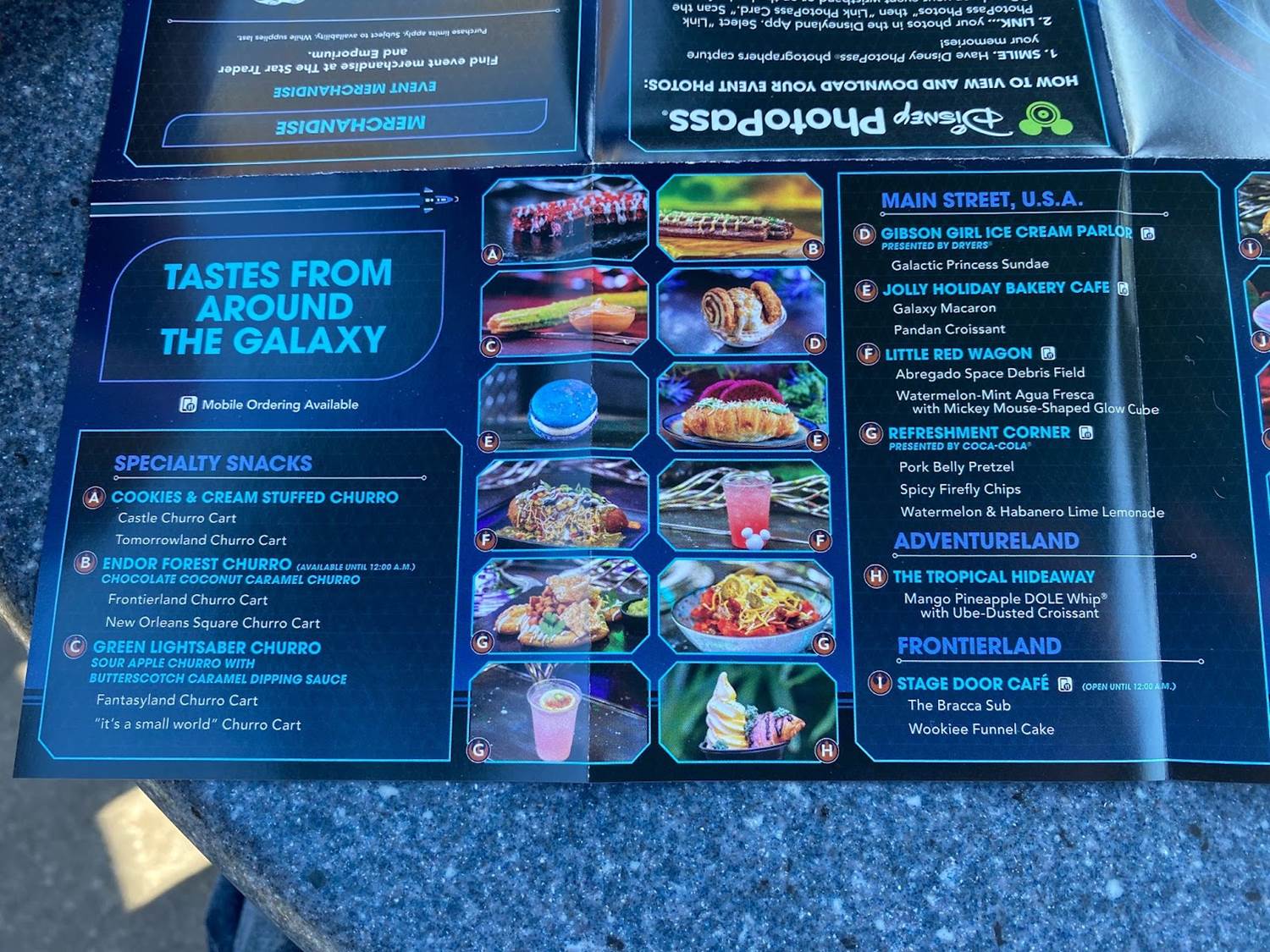 Disneyland After Dark: Star Wars Nite - Guide Map with List of ...
