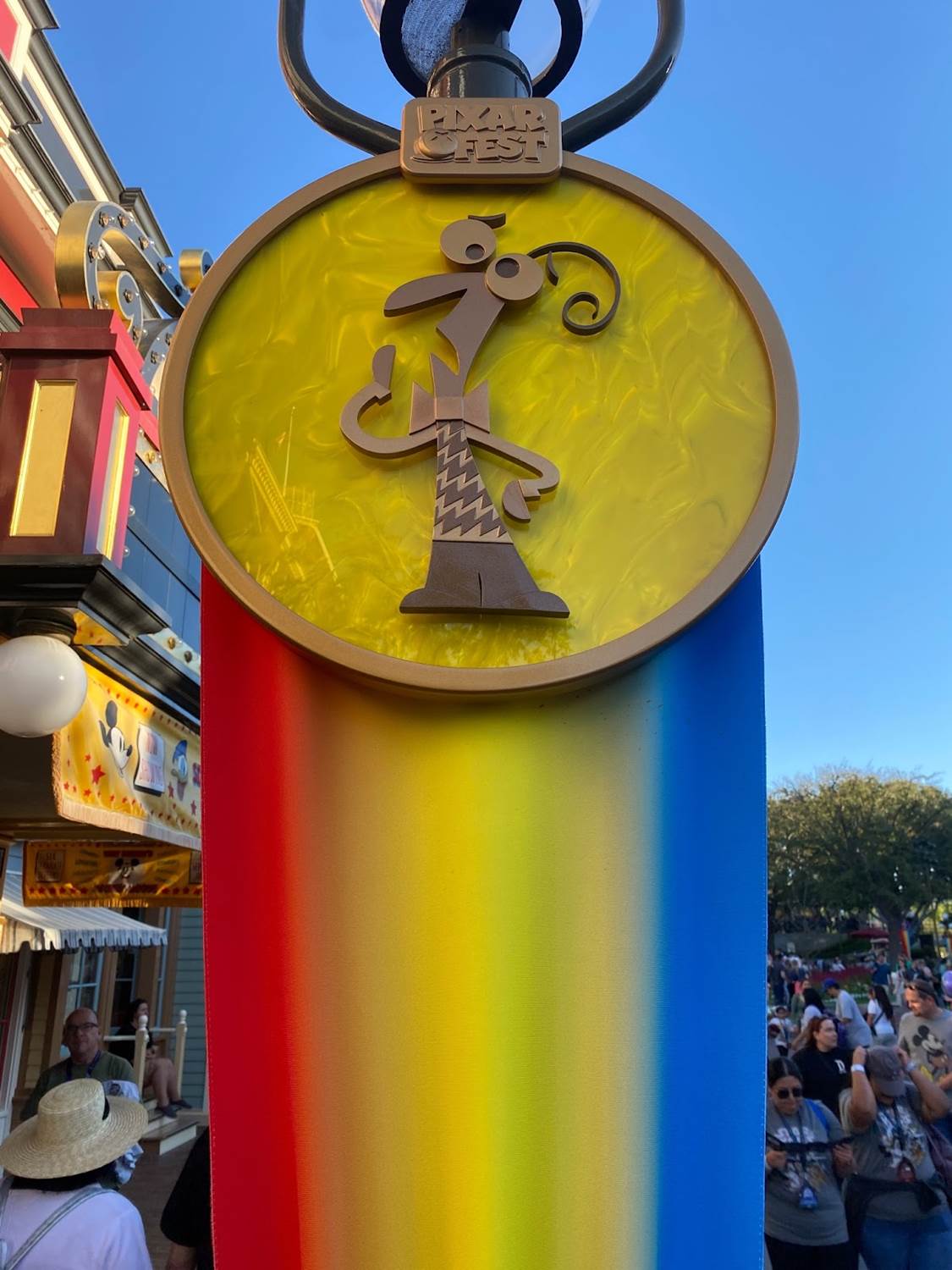 Photos: Colorful Pixar Fest Banners Adorn the Lampposts of Main Street ...