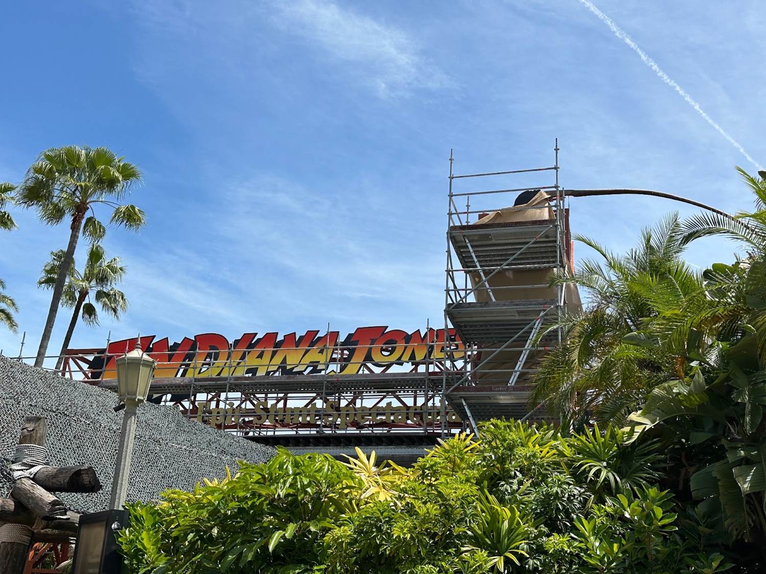 Photos: Indiana Jones Epic Stunt Spectacular Marquee Covered Up for ...