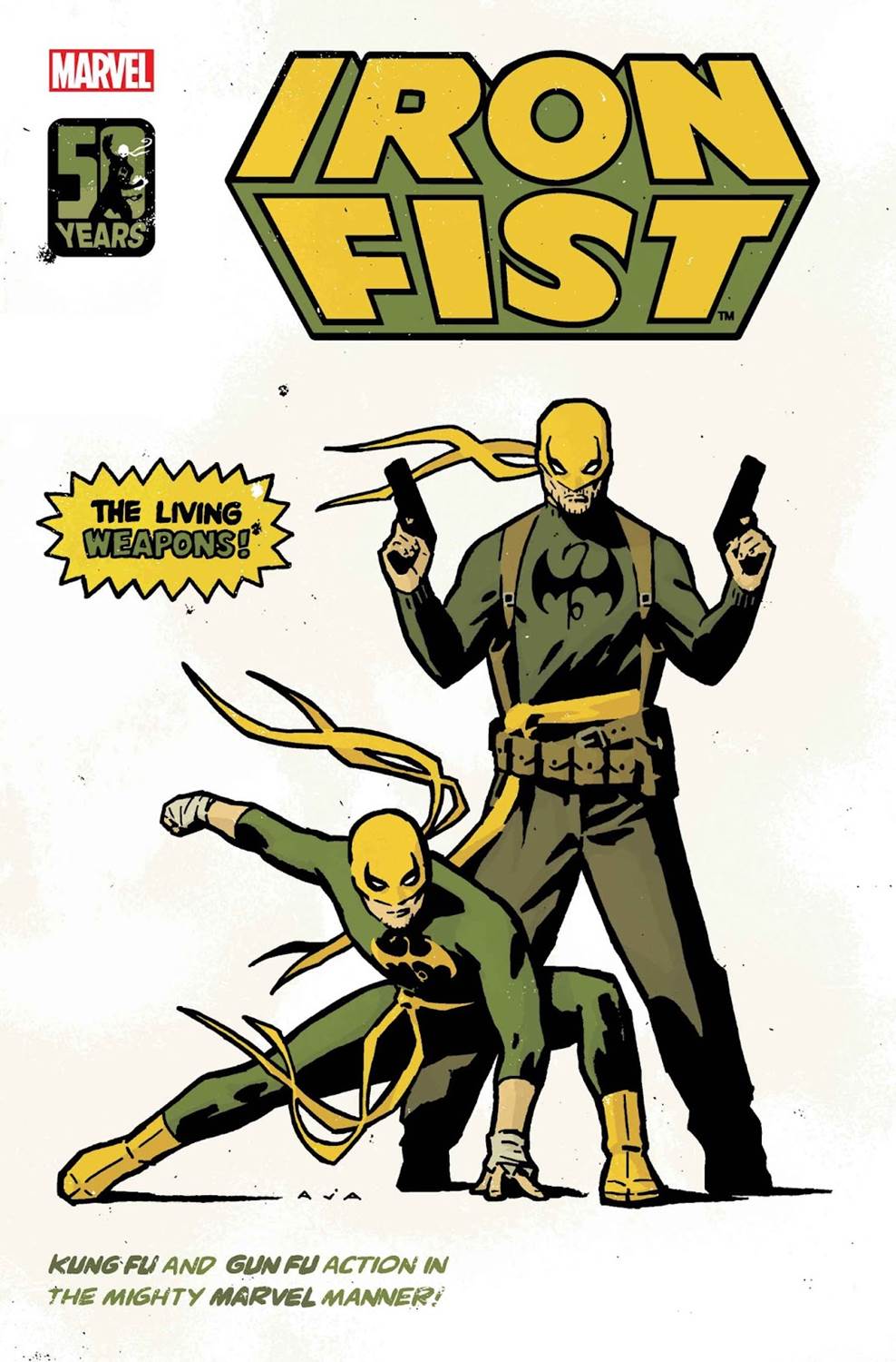 Eye-Catching Variant Cover Shared for "Iron Fist 50th Anniversary ...