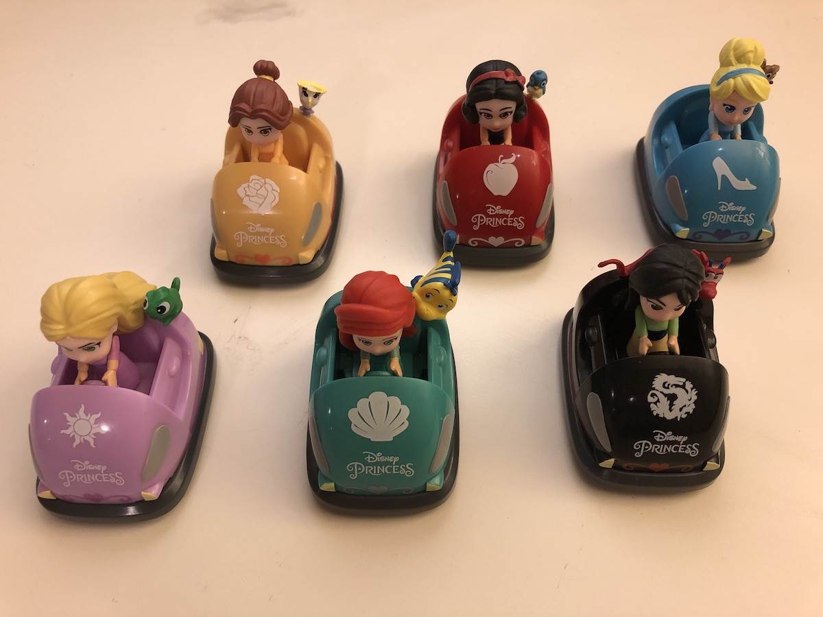 Review Disney Princess Series Pull Back Car Set