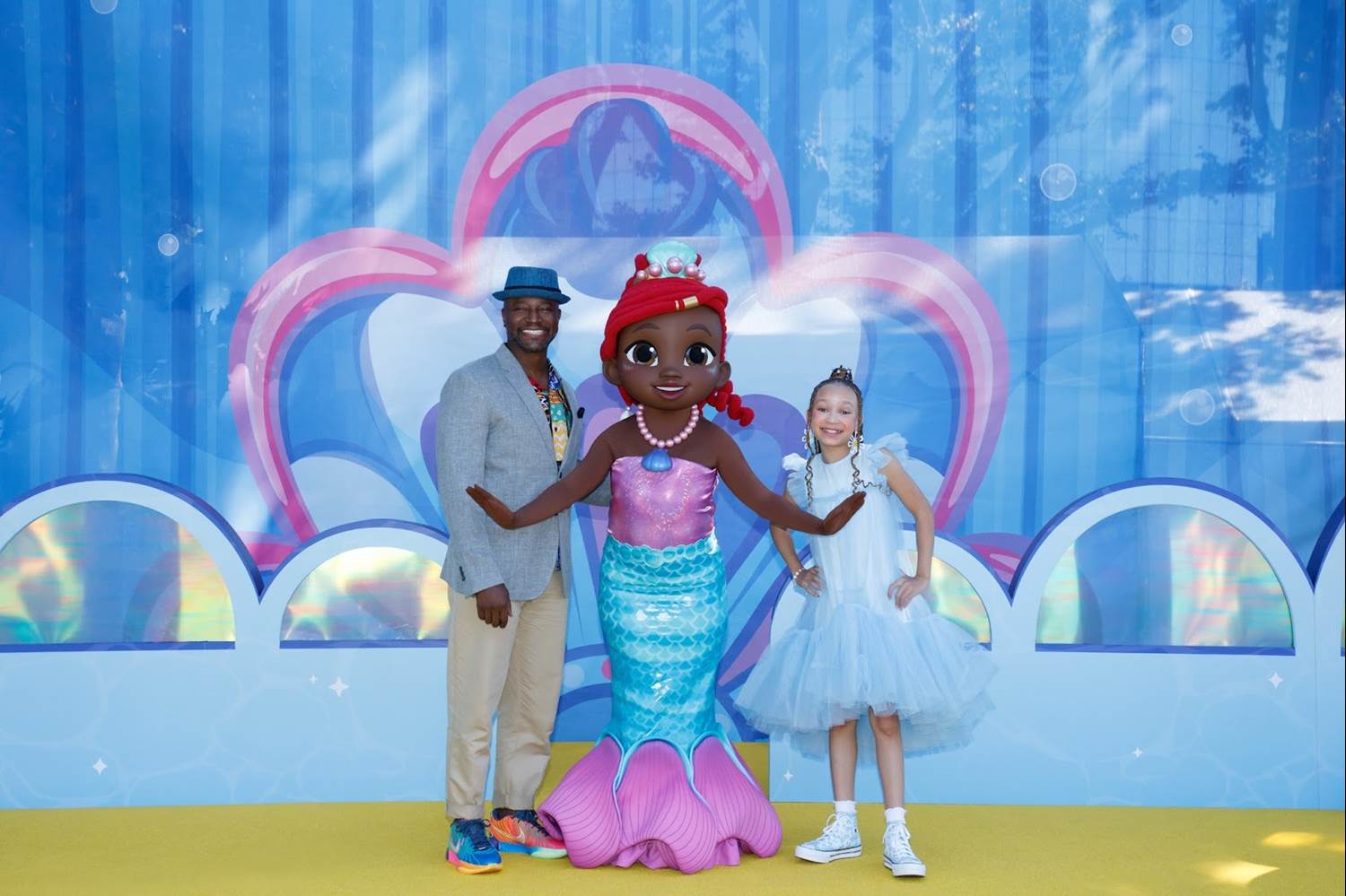 “Disney Jr.’s Ariel” Stars Taye Diggs and Mykal-Michelle Harris Attend ...