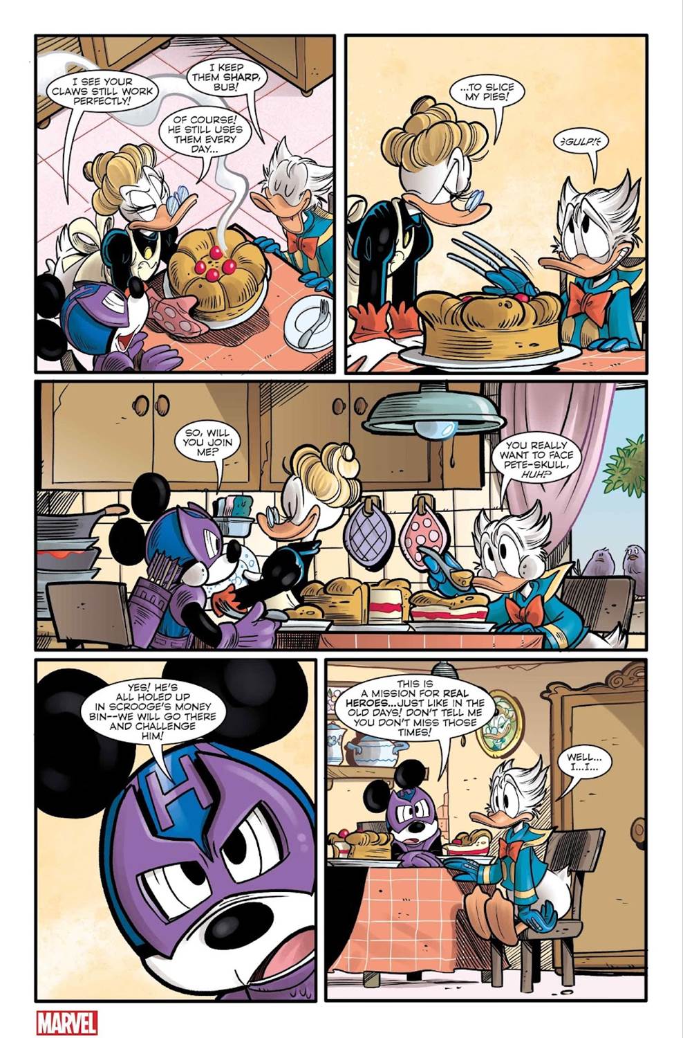 Donald Duck Becomes Wolverine in New Disney/Marvel Cross-Over Series ...